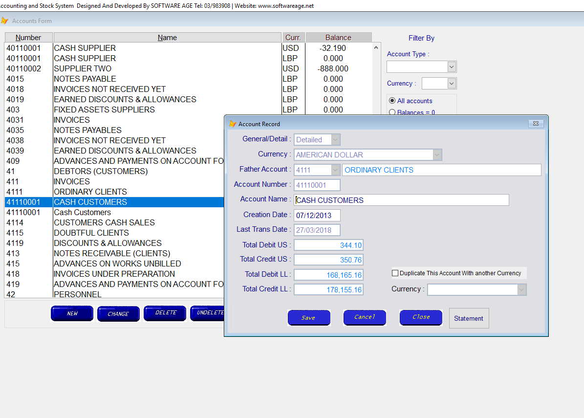 Software Age Lebanon Accounting software